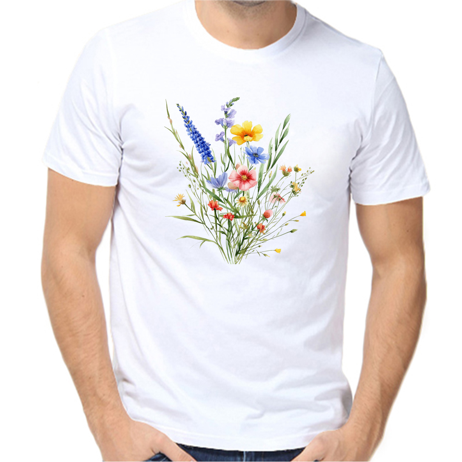 Футболка с цветами