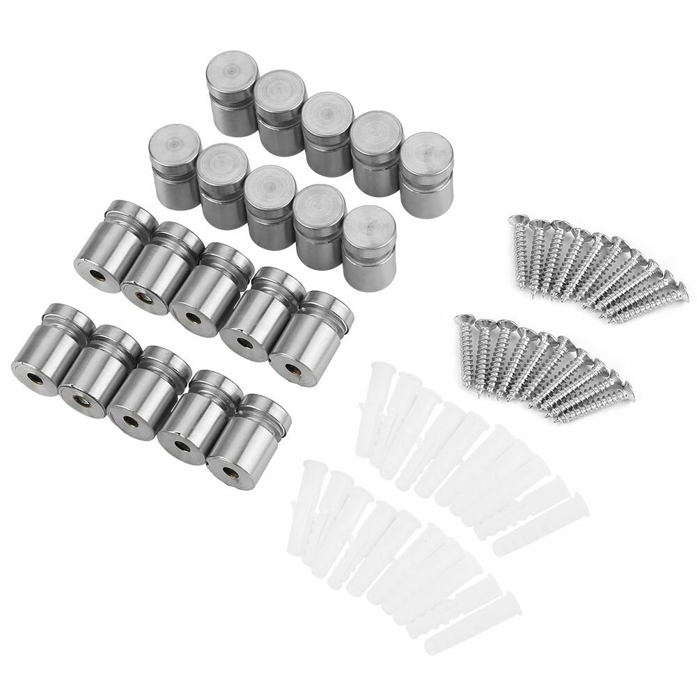 20шт Крепеж M16*20 мм для стекла из нерж. стали