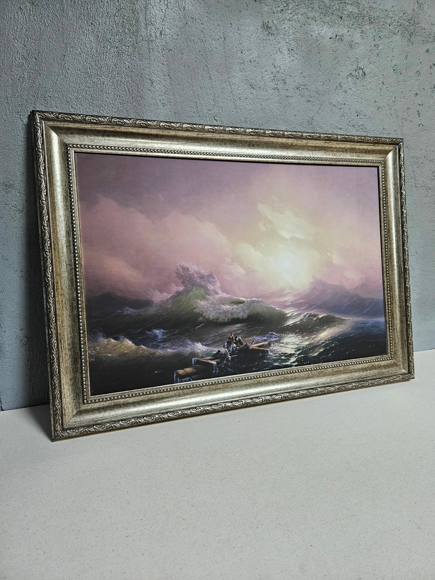 Картина в раме "Айвазовский - Девятый вал", репродукция, 61х81 см