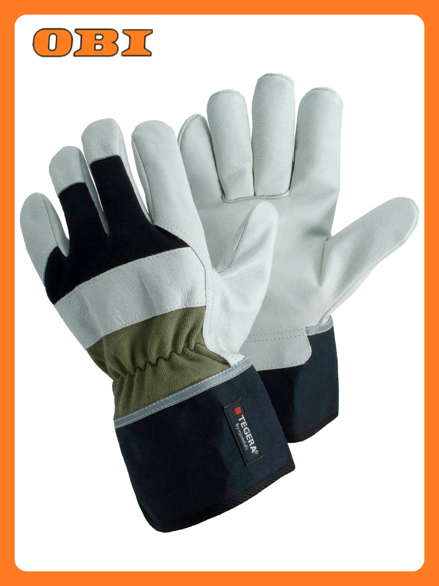 Перчатки TEGERA 35-10, кожаные, многоразовые, универсальные, размер 10