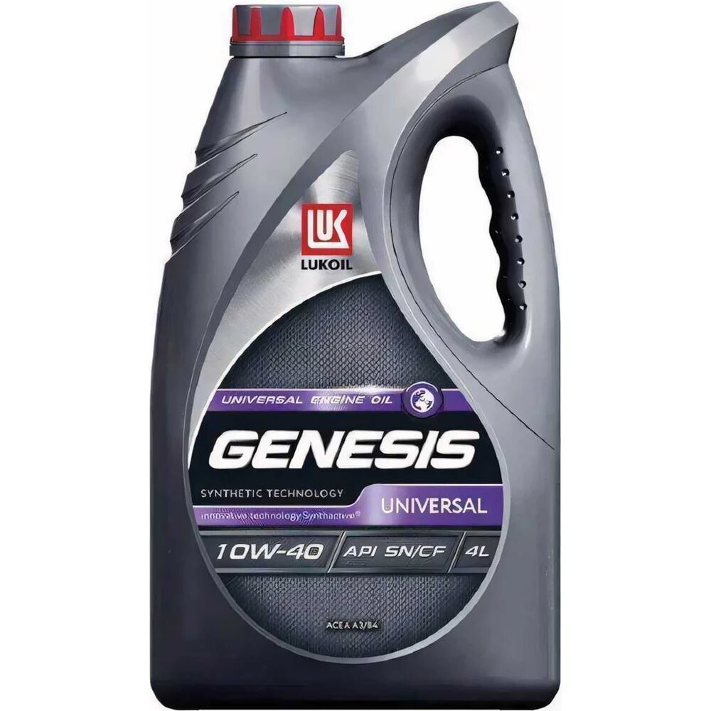 Масло Лукойл GENESIS UNIVERSAL 10W40 синтетическое, подходит для дизельных и легковых авто, соответствует