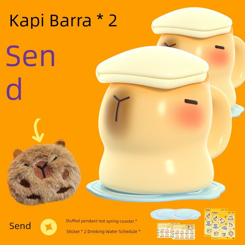 Кружка из керамики с глазурью от Kapibala Creation, согревающая душевно, для дома и офиса, милый подарок на день