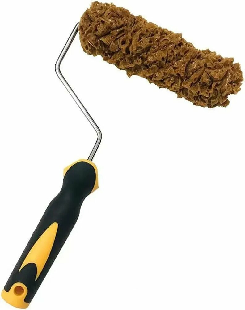 Высокопоглощающий валик для текстурной покраски - идеален для декора стен и потолков