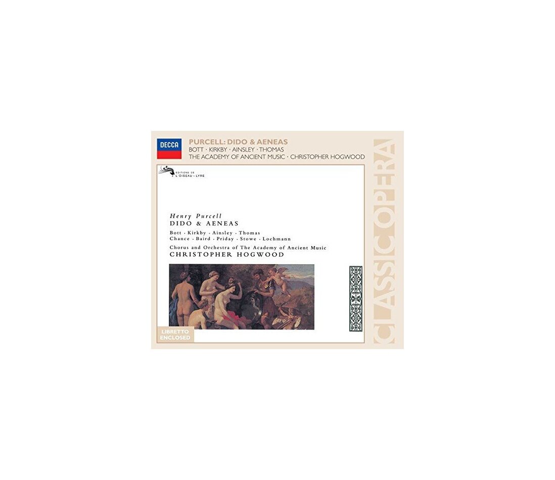 Диск Purcell: Dido & Aeneas. Catherine Bott, John Mark Ainsley, Emma Kirkby, Academy of Ancient Music, Christopher Hogwood (1 CD)