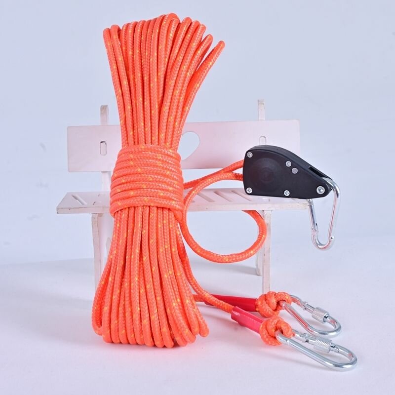 Уличная сушилка для белья с утолщенным стальным сердечником, ветроустойчивая, нескользящая, с быстрым затягиванием