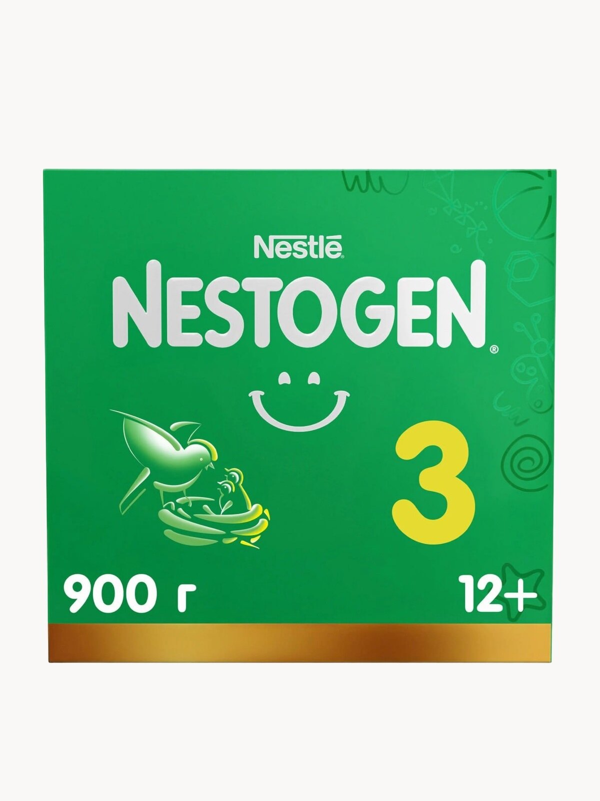 Смесь Nestogen (Nestlé) 3 для регулярного мягкого стула, с 12 месяцев, 900 г