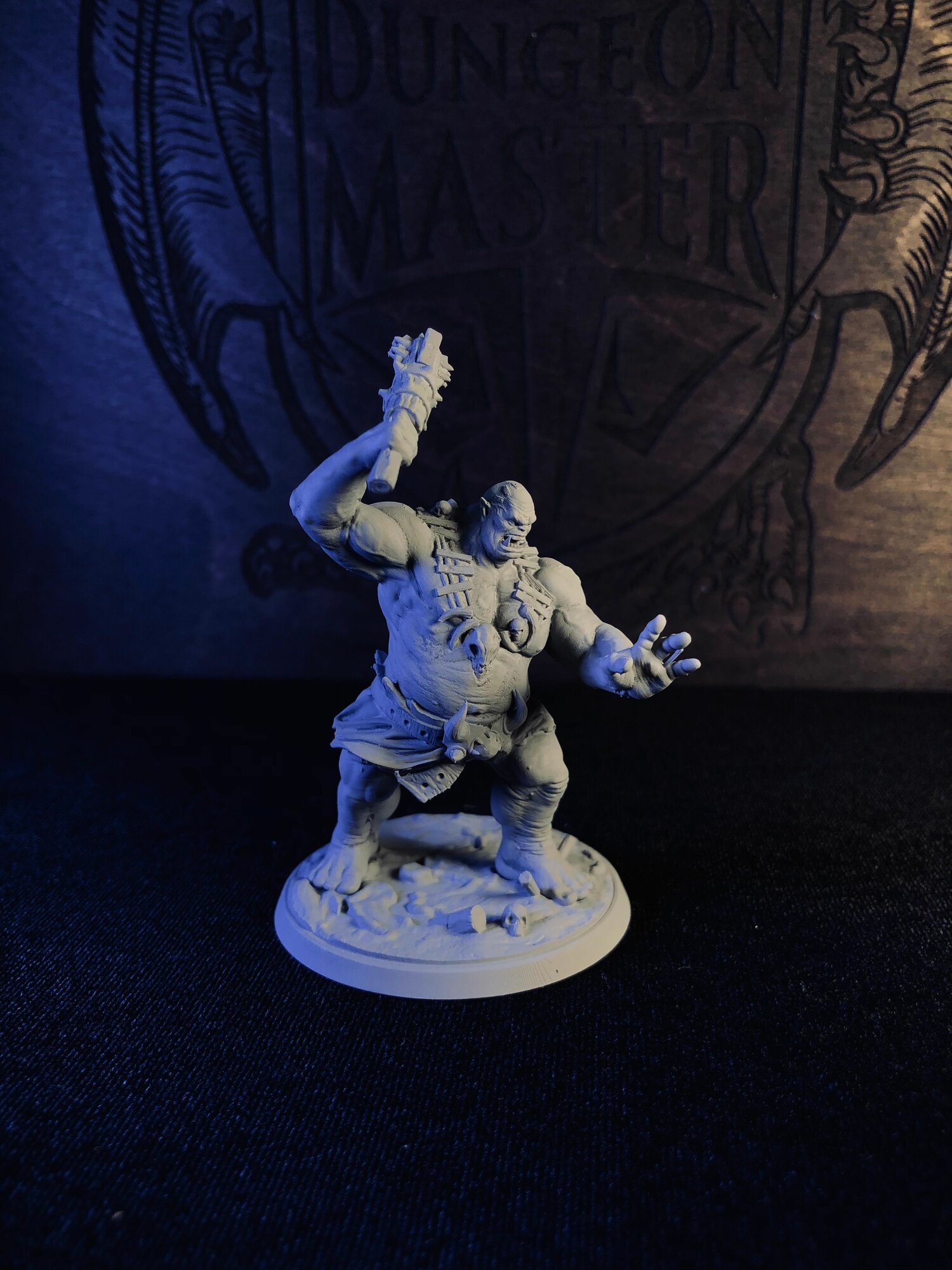 Огр-воин - Миниатюра для настольных игр DnD, ДнД, Dungeons & Dragons, Pathfinder.