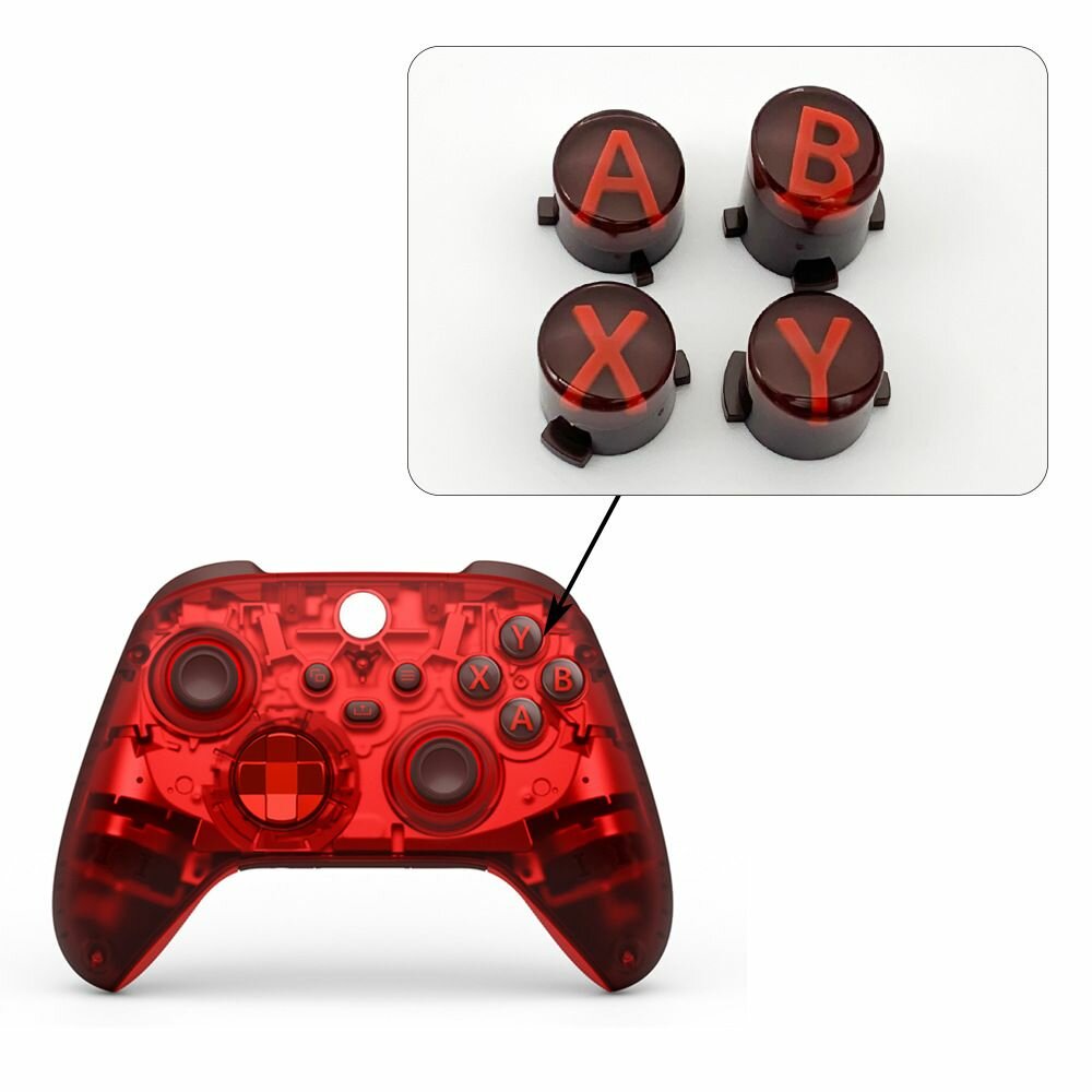 1Set для Xbox Series X S Замена контроллера ABXY Кнопки комплект для XBox Series X S Gamepad Ремонтная часть ремонтный комплект для геймпада запчасти для контроллера замена кнопок