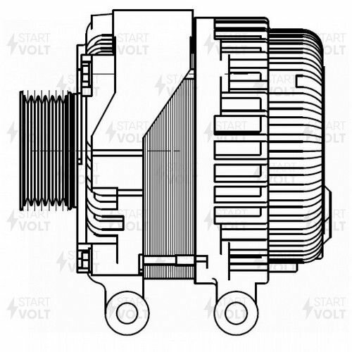 Генератор для а/м Subaru Forester SJ (13-) 2.0T/XV GP (12-) 1.6i/2.0T 150A, STARTVOLT LG2206