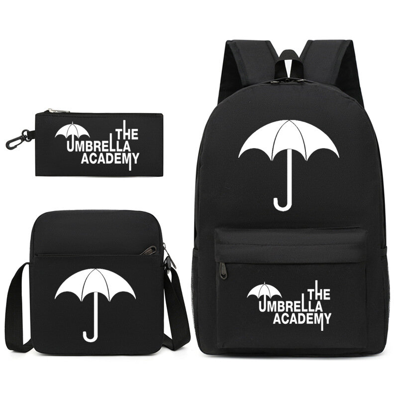 Американская драма TVtheumbrellaacademy Umbrella Academy рюкзак для школьников средней школы дорожный рюкзак набор из трех предметов