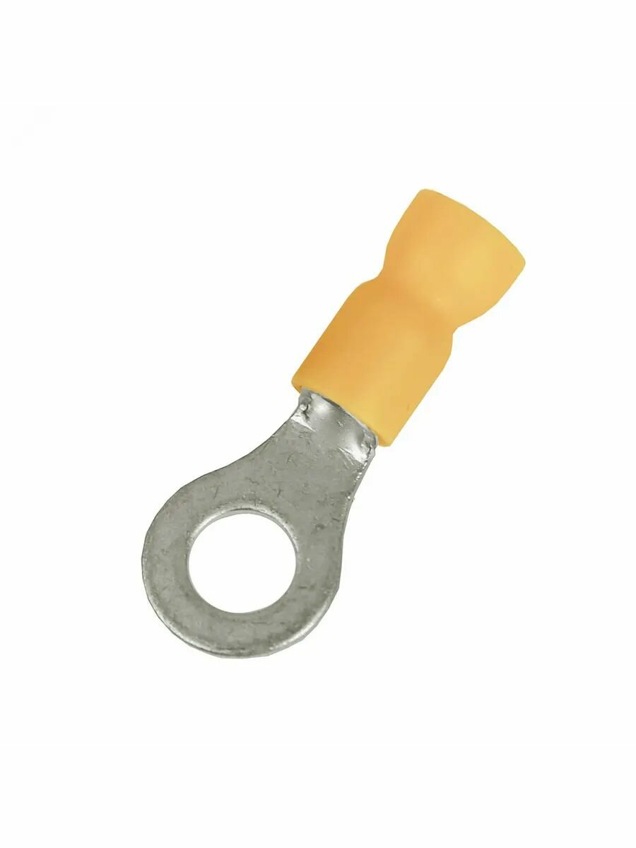 Наконечник с отверстием под винт и изолир. фaланцем ПВХ, двойная гильза, 2,5-6 кв. мм М6 (д.6,4 мм) (НКИ) код 2C6P-DS-PVC DKC