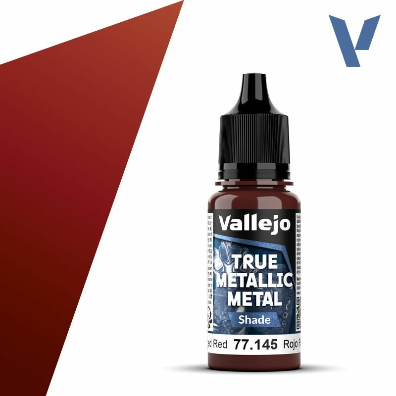 Краска акриловая Vallejo True Metallic Metal Shade Forged Red 77.145