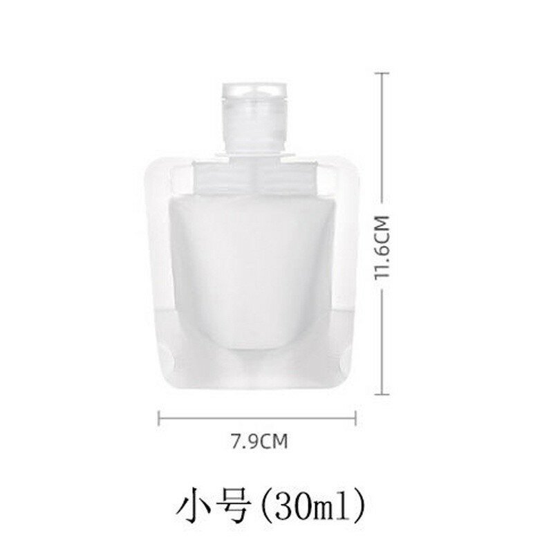 Сумка для упаковки лосьона Портативная косметичка без принта Костюм Дорожное мыло для тела Упаковка шампуня Артефакт