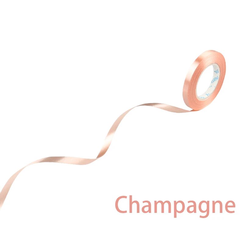 Лента Champagne для шаров MANLENI, 10 м, 5 мм