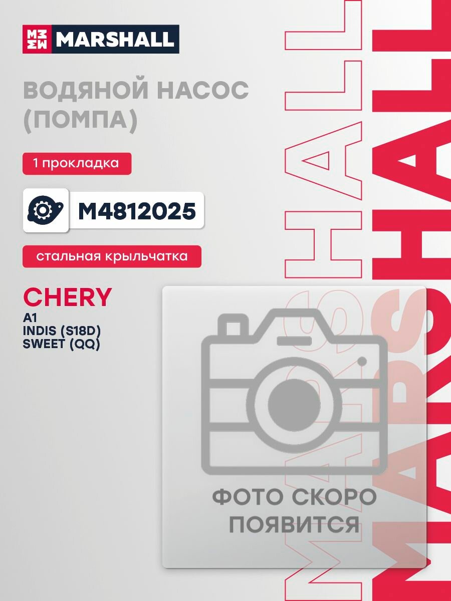 Насос водяной Chery Чери A1, INDIS (S18D), SWEET (QQ) 473H1307010