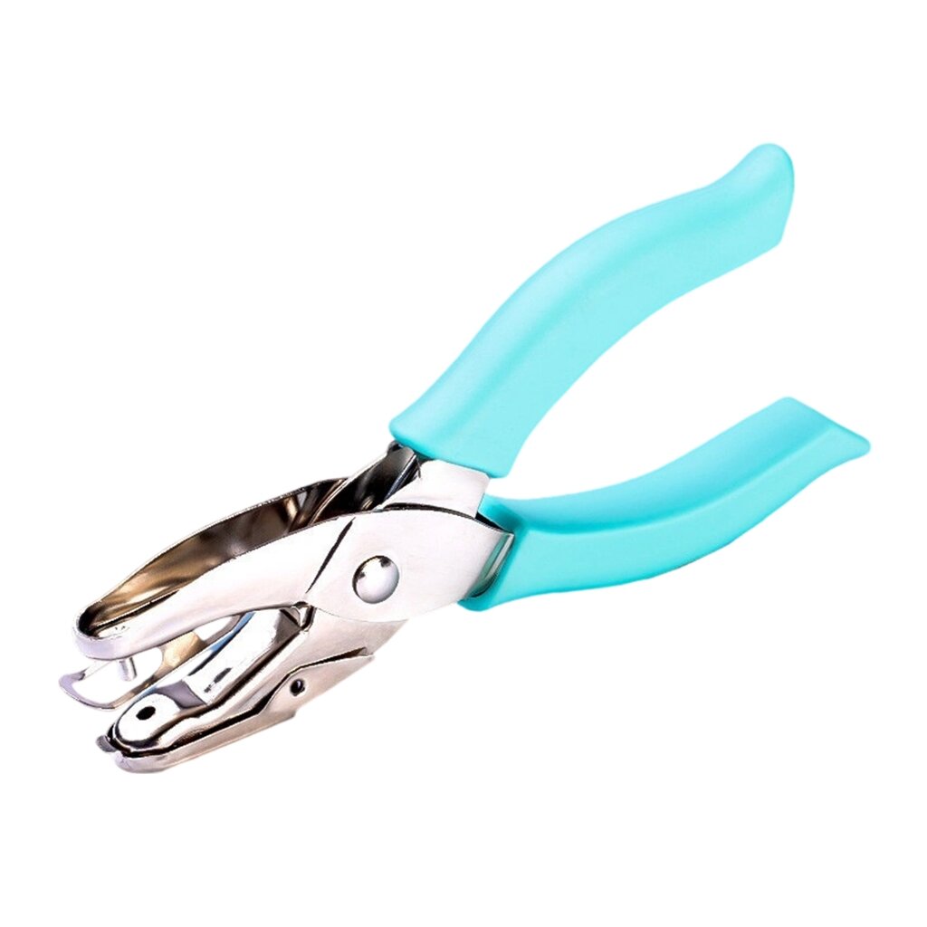 Дырокол с цветным покрытием-среднее круглое отверстие 3 мм