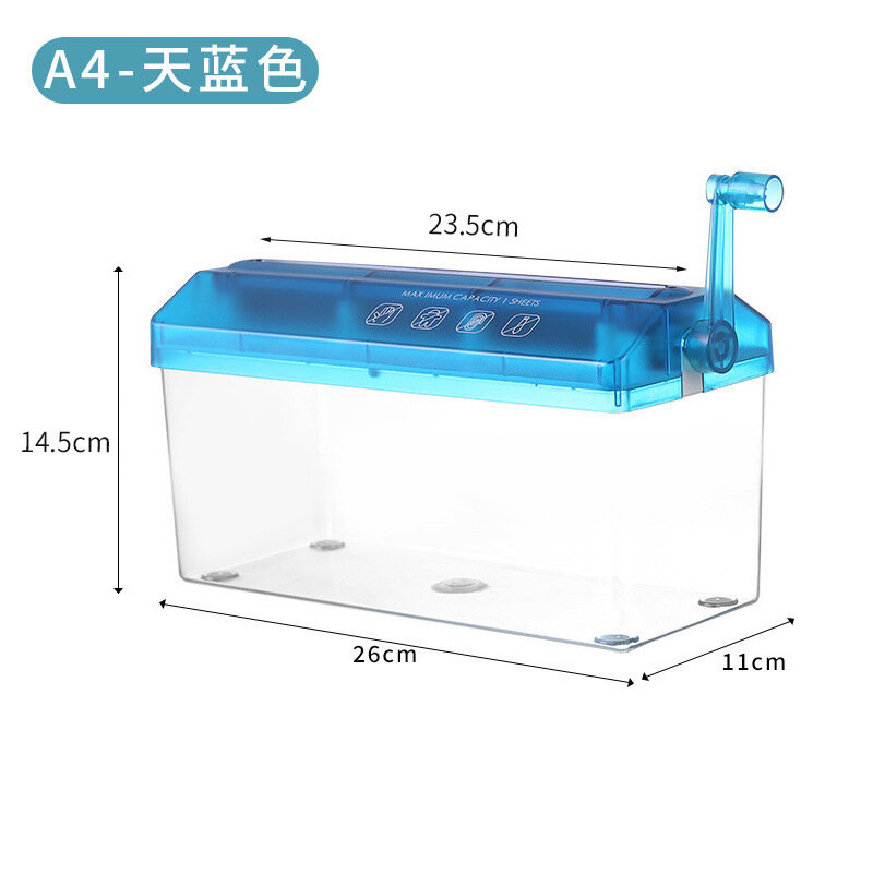 Ручной шредер для бумаги A4, мини-бытовой ручной шредер, маленький офисный настольный шредер для полосок