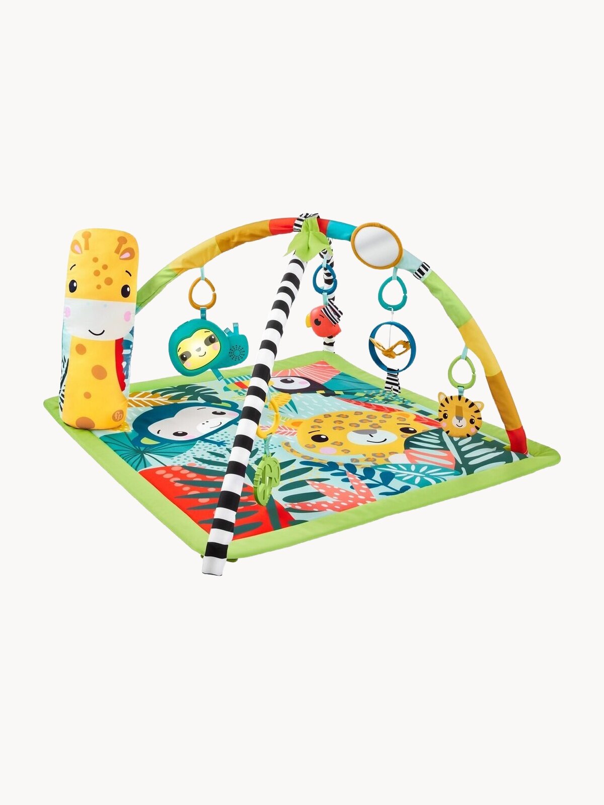 Развивающий коврик Fisher Price Rainforest Тропический лес HJW08, разноцветный
