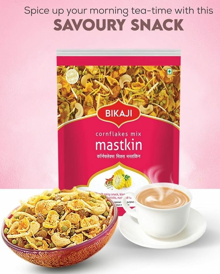 Перекус Corn Flackes Mix Mastkin Bikaji /Корнфлекс микс Масткин , 200гр. Индия