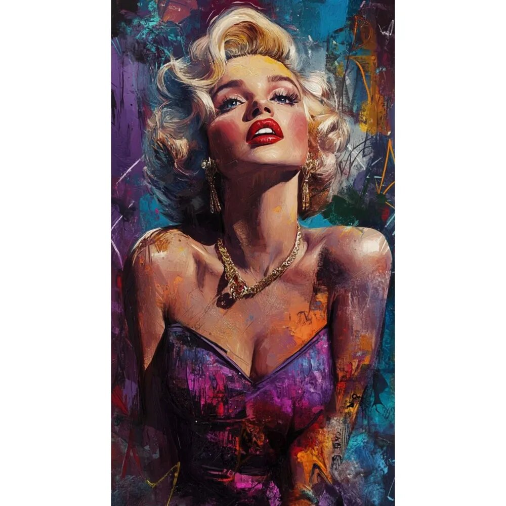 Алмазная Картина "Мэрилин Монро" 40х50 См Алмазная Вышивка / Картина Стразами Подарков