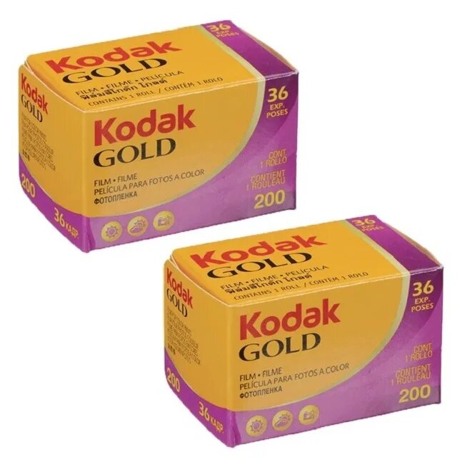 Пленка Kodak Gold 35мм, 200, цветная, 2 ролл