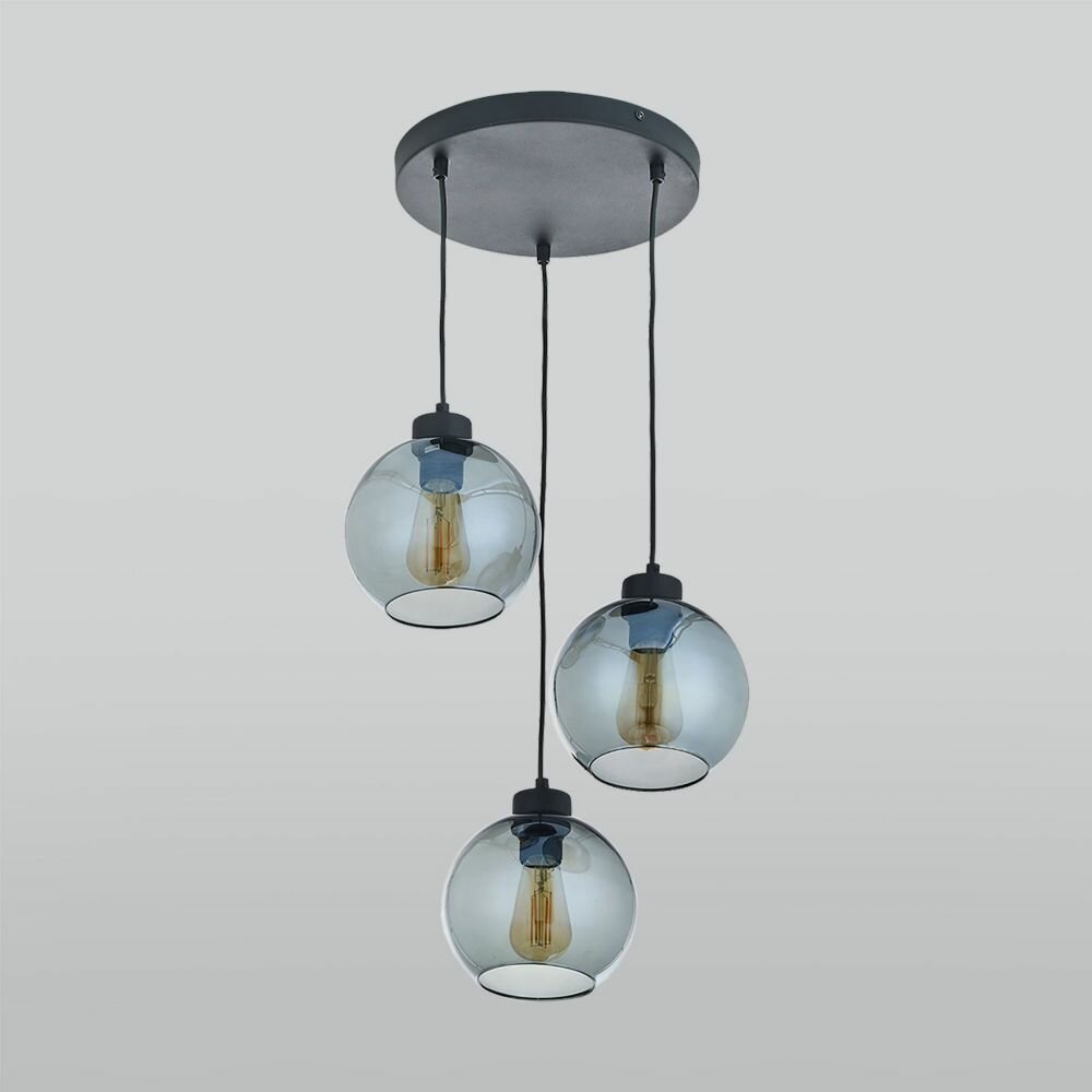 Подвесной светильник со стеклянными плафонами TK Lighting 2819 / подвесной светильник / Cubus Graphite.