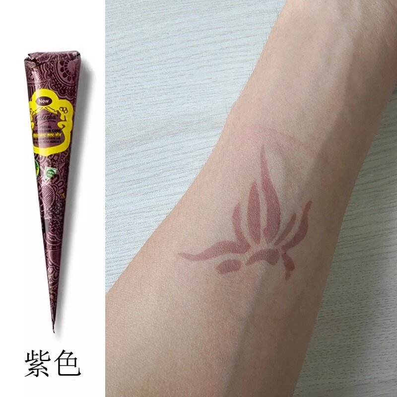 Паста хны Hagol Qiju Pure EM на растительной основе, коричневая, черная, красная, синяя, белая, для татуировок, ручной росписи