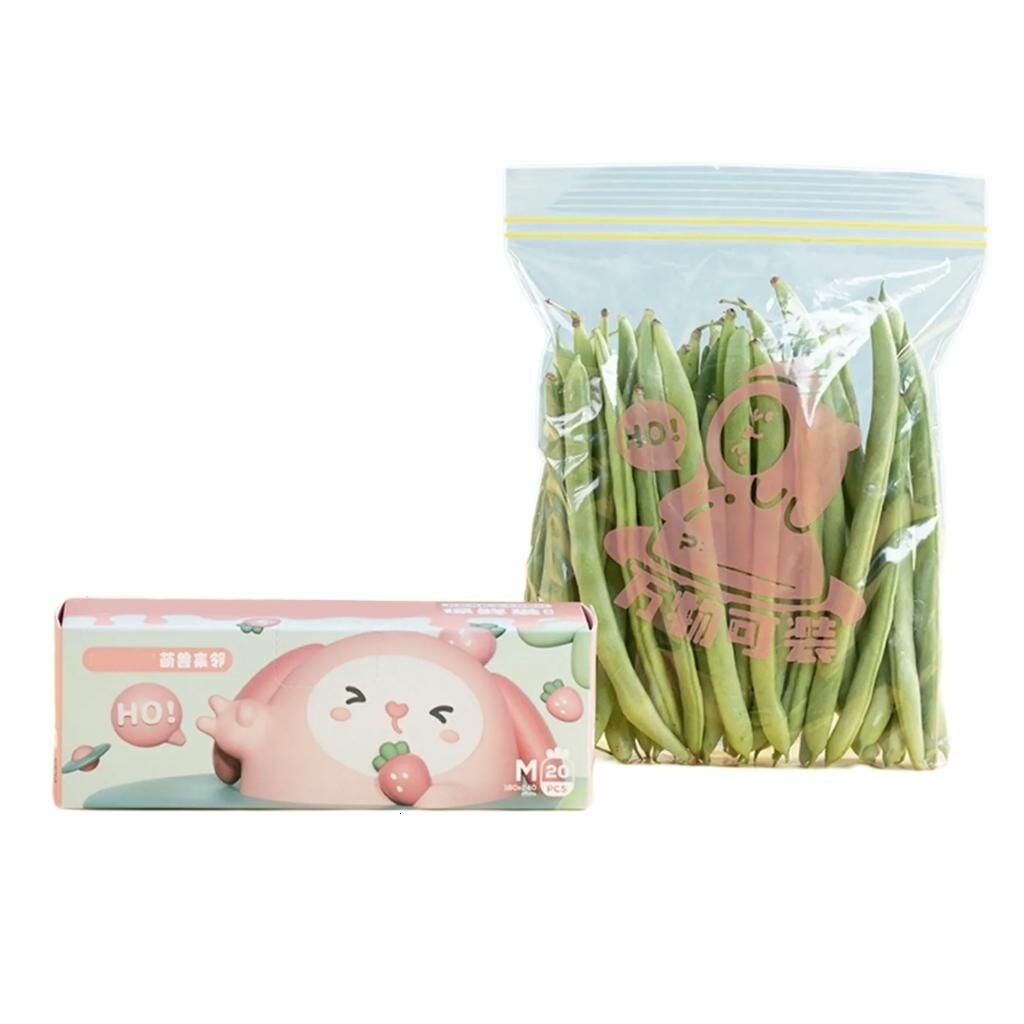 Модные многоразовые пакеты для хранения на кухне и безопасности продуктов, - M