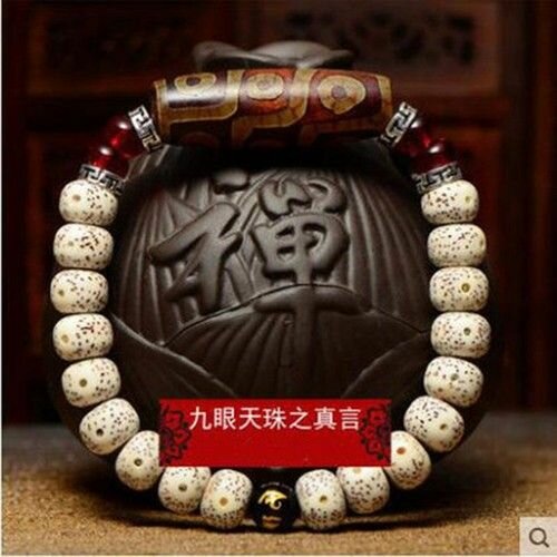 Натуральный браслет с звездой и луной, одиночная петля, бусины Хайнань, тибетский дзи