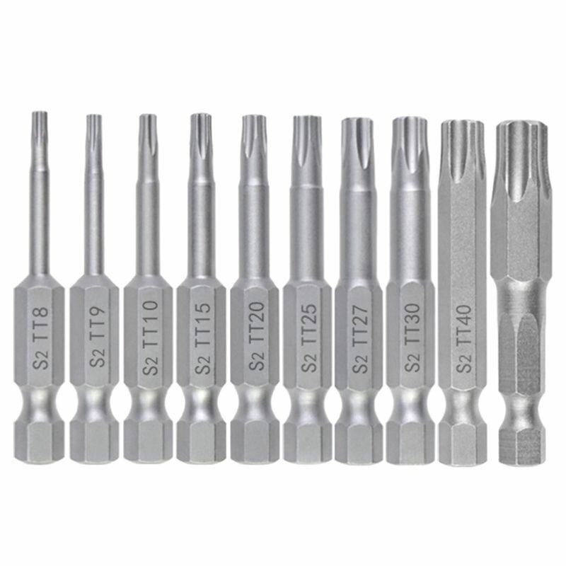 (1 коробка 10 шт.) Пятигранные звездочки Torx - набор TT8-TT45, 10 шт.