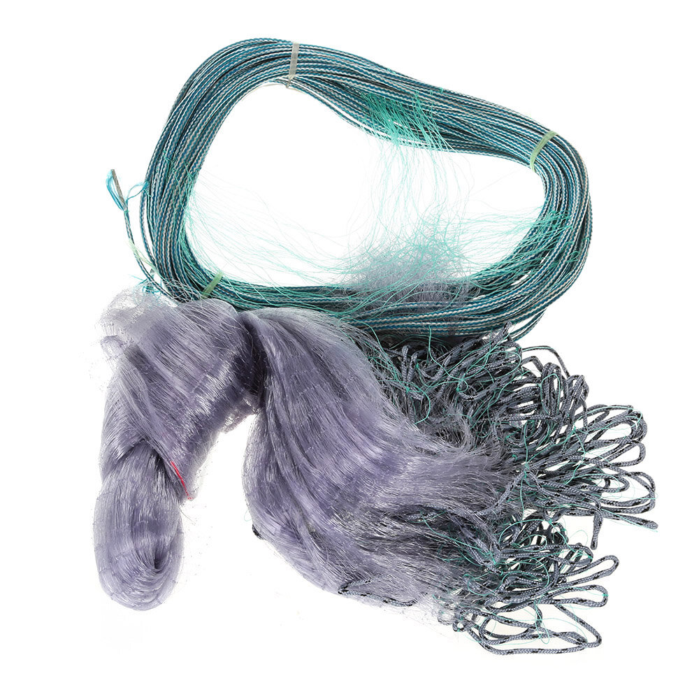 Рыбацкая галечная сеть монофилamentная однослойная 1.8*30m с ячейкой 60mm, материал нейлон, вес упаковки 415g, размер упаковки 27*21*5cm, в комплект входящая 1 сеть