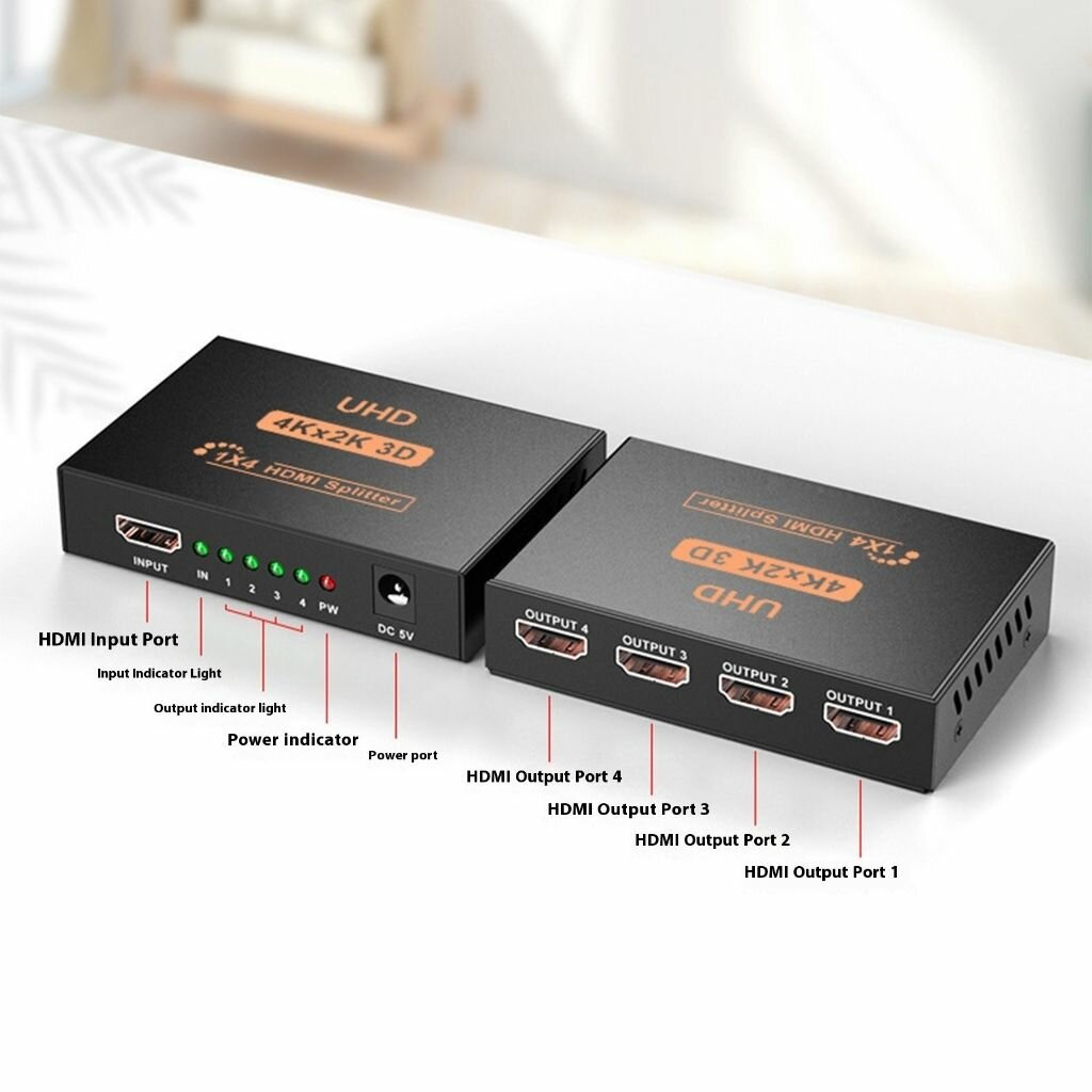 4x1 HDMI-сплиттер 3D 4K — фото 1