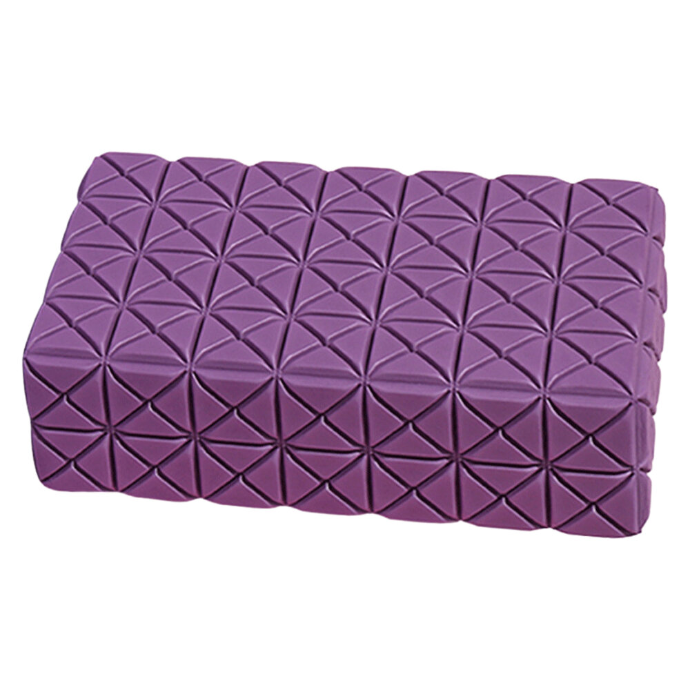 Блок для йоги EVA толстый не скользящий пенопластовый кирпич подушка для йоги для начинающих и продвинутых аксессуары для пилатеса медитации помощник для поддержки и баланса Розовый Фиолетовый 22*13*7 см 280 г 1 шт