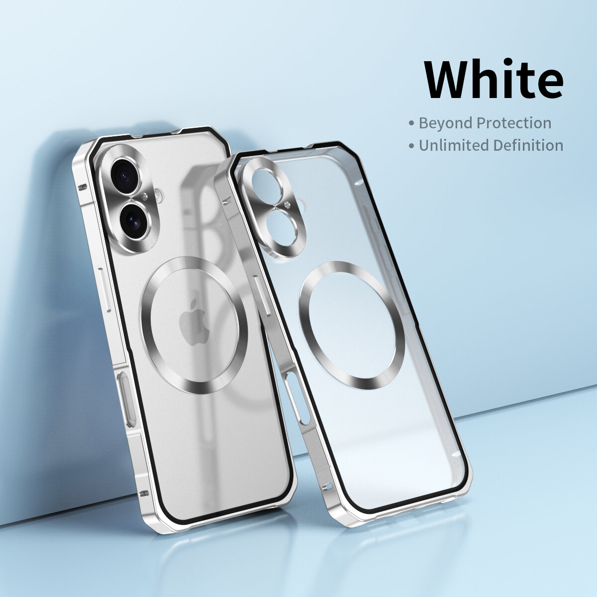 Чехол для Apple iPhone 17 / Айфон 17, soft touch, чехол-кардиомонитор, металл, поликарбонат (PC), защита камеры, ударопрочный, усиленные углы, Apple, Apple iPhone 17, Silver,