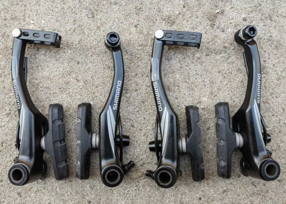 Тормоз SHIMANO T4000V, тормоз M422V, передний и задний комплект, складной горный велосипед, плоская ручка, рычаг тормоза T4000