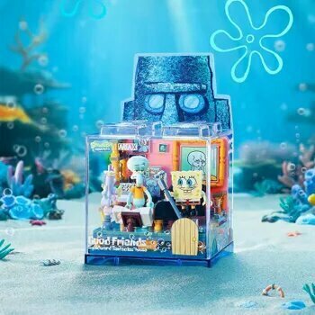 Конструктор AREA-X Губка Боб, Губка Боб Квадратные Штаны, Spongebob Square, Подарок на день рождения, Детские игрушки, Детские игрушки-W