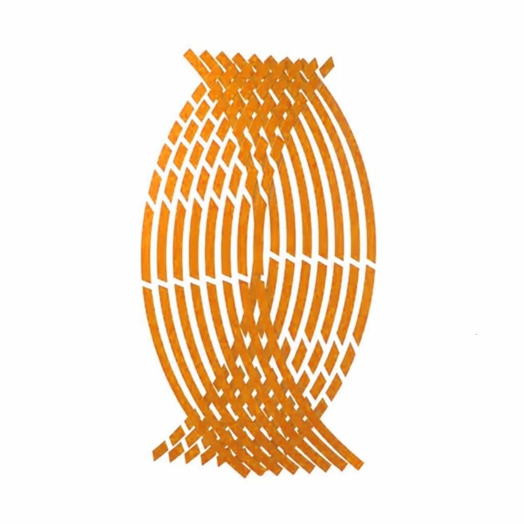 Отражающая лента для обода мотоцикла 17-18 дюймов, Желтый