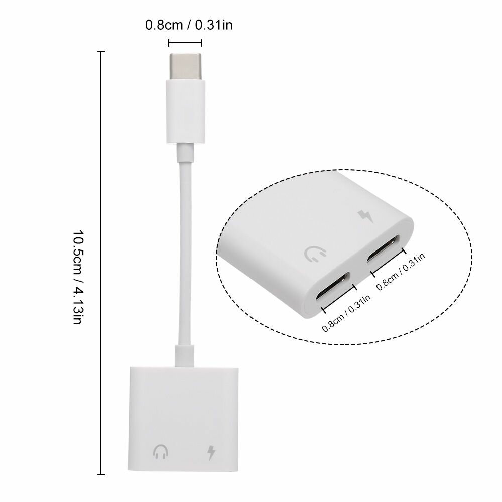 Адаптер аудиогарнитуры USB C к Type C USB C — фото 1