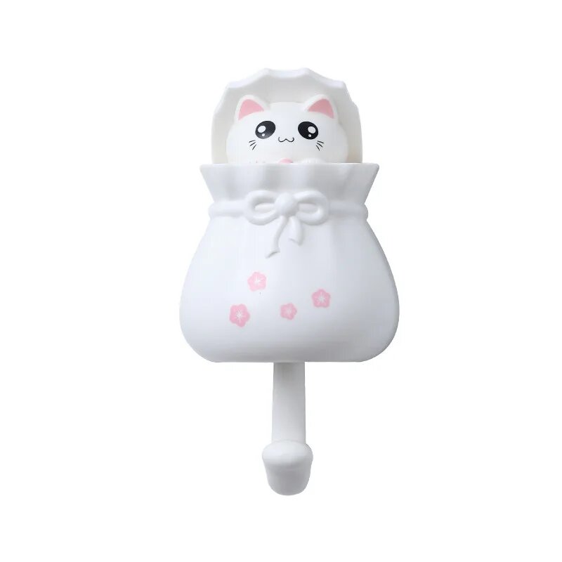 Lucky Cat поликарбонатный крючок Белый, White