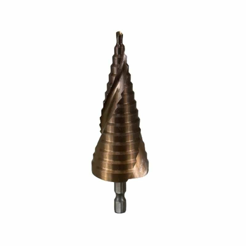 Ступенчатое сверло 4-32 мм, по нержав. стали, алюминию и пластикам, хвостовик HEX PROCUT DL01023