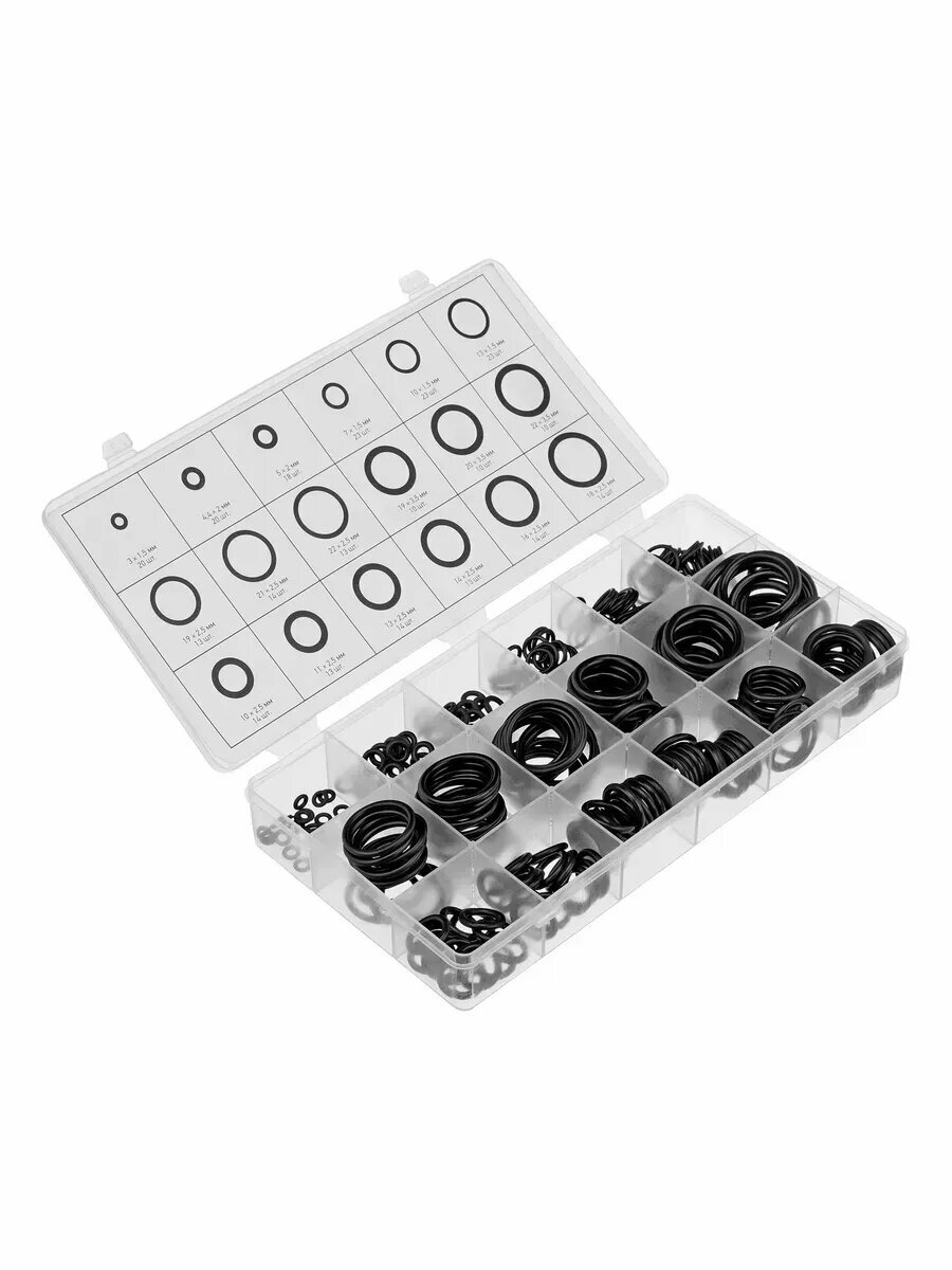 Уплотнительные прокладки, 3-23 мм, 279 предм, СИБРТЕХ 47598