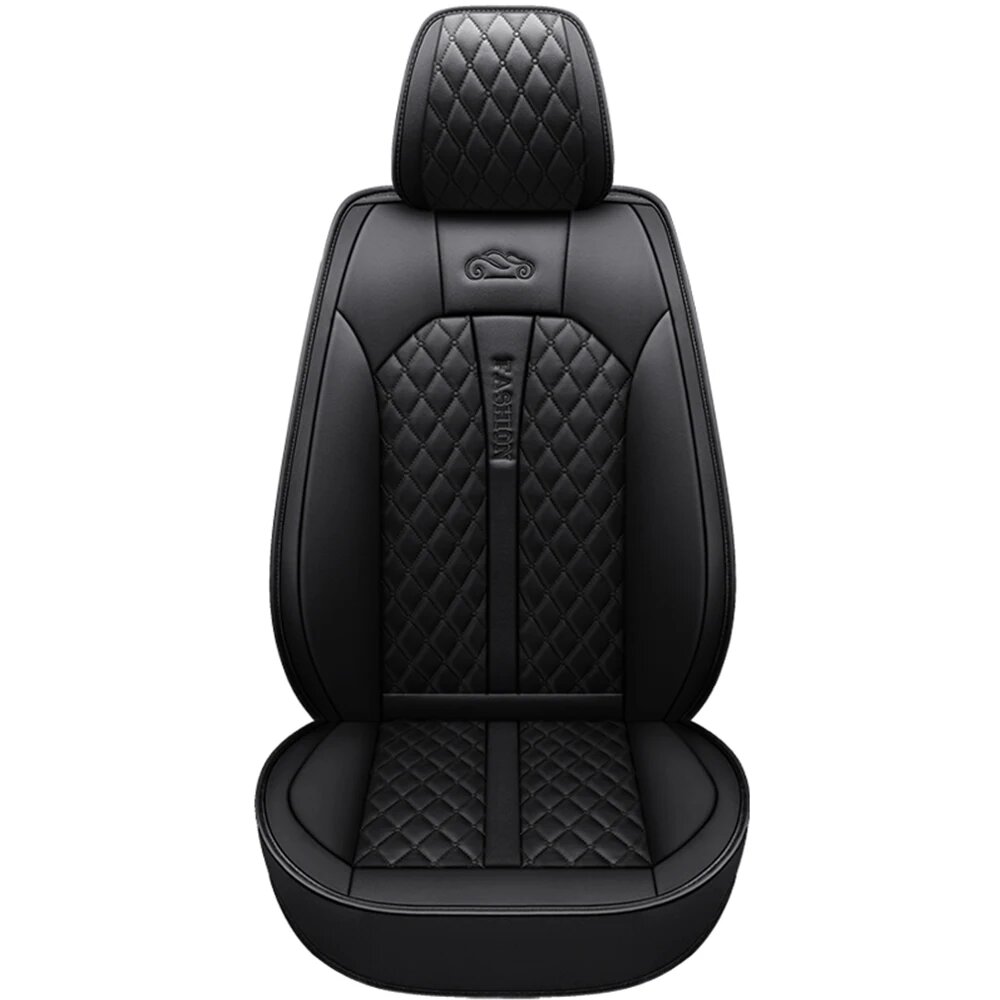 Универсальные кожаные чехлы на автомобильные сиденья для Nissan Qashqai j10 Almera n16 Note X-trail t31 Patrol y61 Juke Leaf Teana, автоаксессуары Black