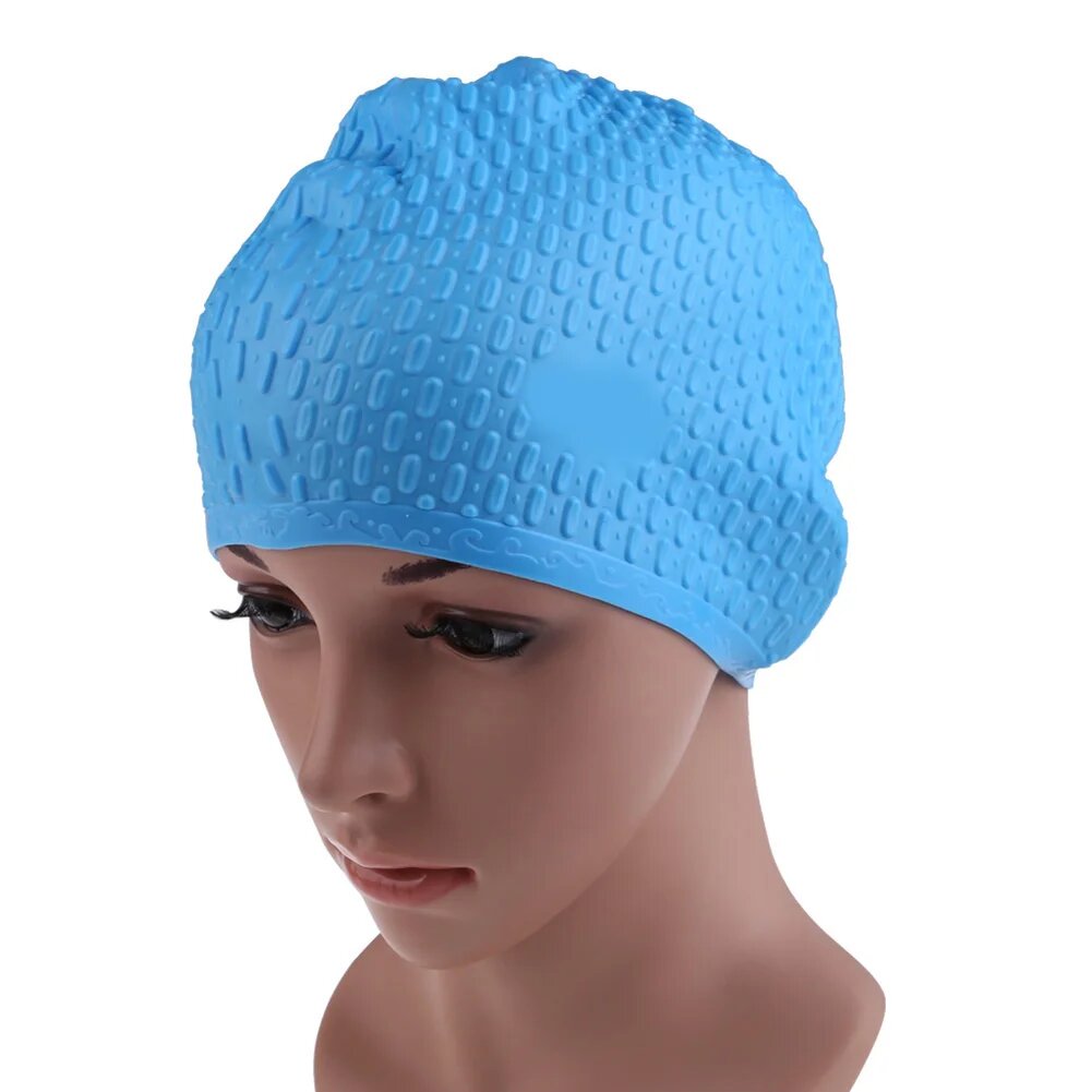 Силиконовая шапочка для плавания, цвет: Light Blue