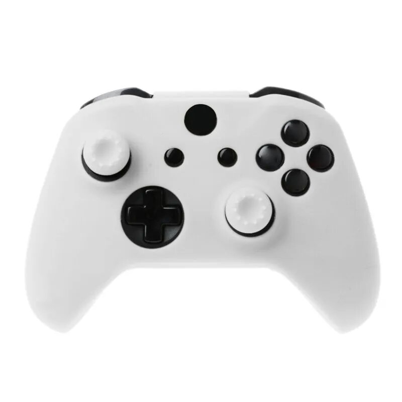 Однотонный силиконовый чехол для геймпада Xbox ones-с 2 кнопками, силиконовый колпачок белого цвета