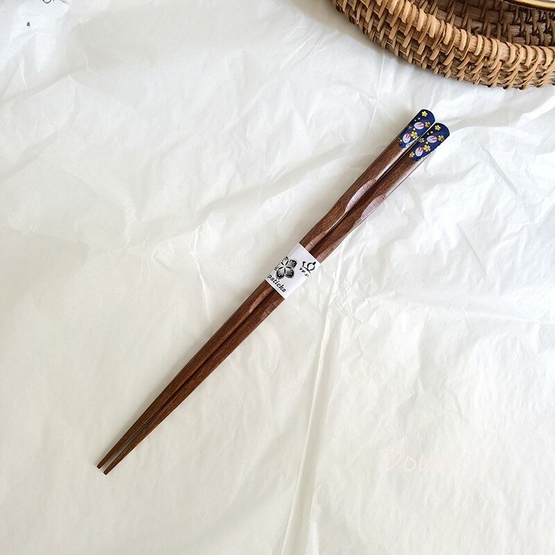 Японские палочки для еды с ручкой в виде кролика из нефрита, железные, деревянные, заостренные, нескользящие, для одного человека, одна пара, домашние, для пар, набор из 2 пар, устойчивые к плесени, палочки для суши