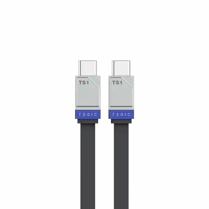 Кабель USB-C Tegic TS-1 100W 1 метр черный
