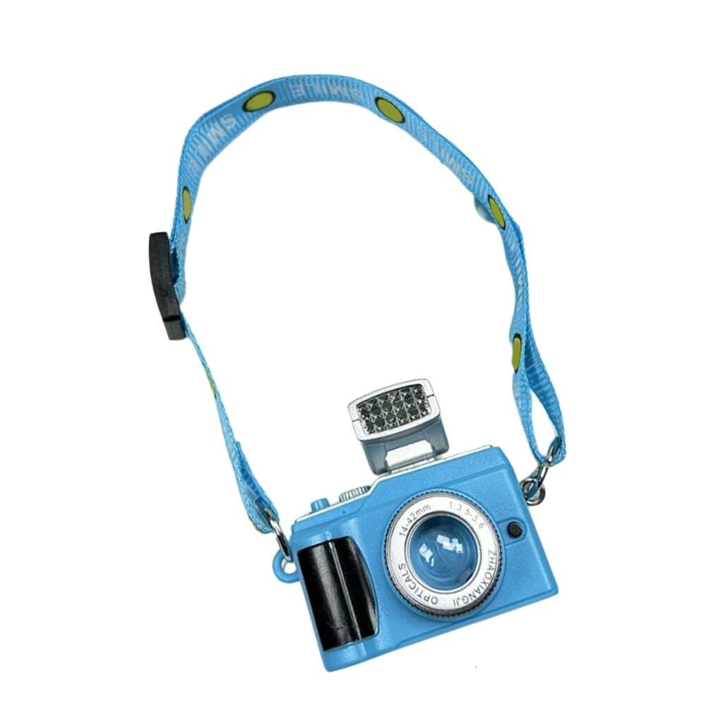 Брелок, Мини-имитационная камера со вспышкой в виде смайлика-розовый