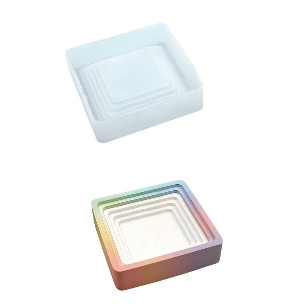 Террасный плантер из перерабатываемого эластомера для украшений и дома, Квадратный