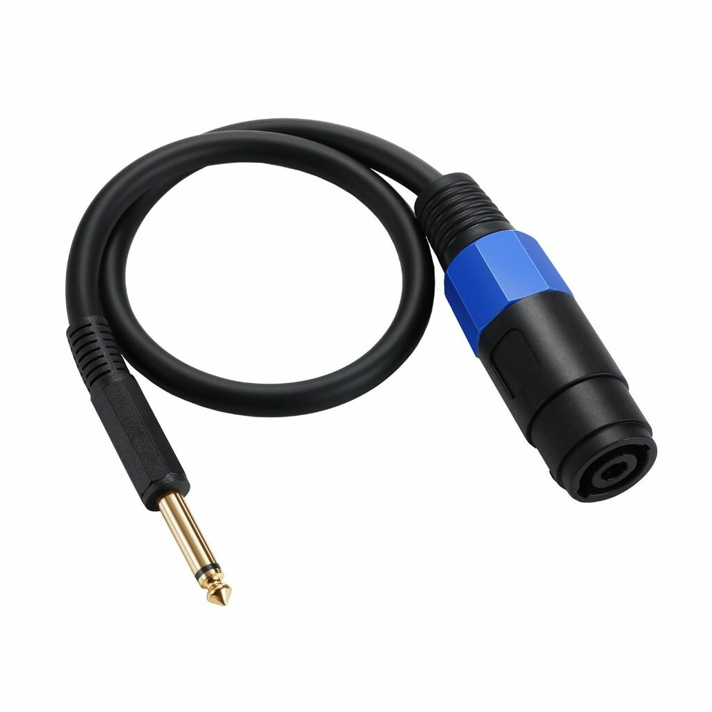 Удлинитель кабеля, Кабель Speakon от женщины до 1/4 мужчины TS длиной 0,5 метра