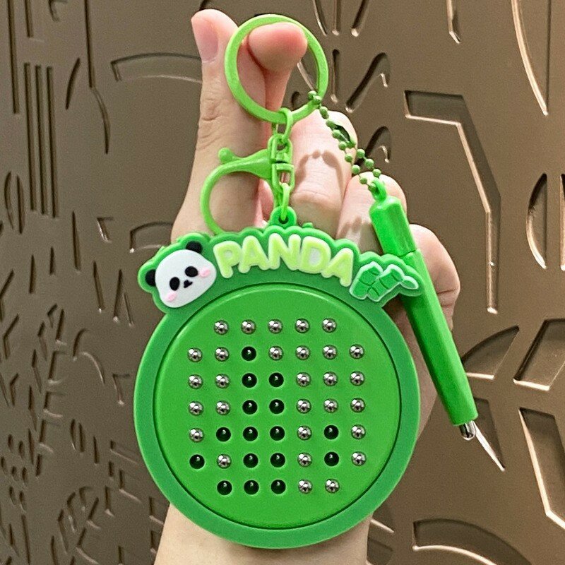 Креативный антистрессовый магнитный стальной шарик, доска для рисования, брелок, подвеска для рюкзака, брелок для автомобиля, украшение для хранения, подарок для детей